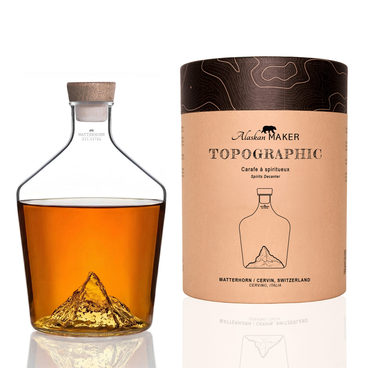 Carafe à spiritueux Matterhorn TOPOGRAPHIC
